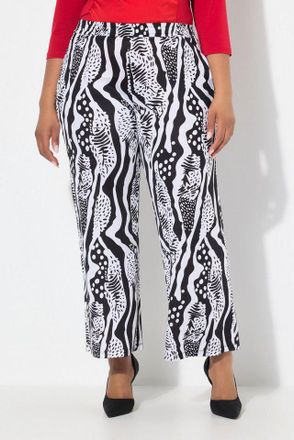 Ulla Popken Schlupfhose Slinkyhose weites gerades Bein Elastikbund