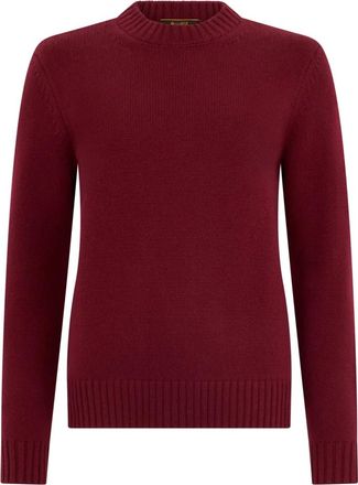 Moorer Femme, Pulls, Rouge, Taille: 42 FR Tricot ras du cou