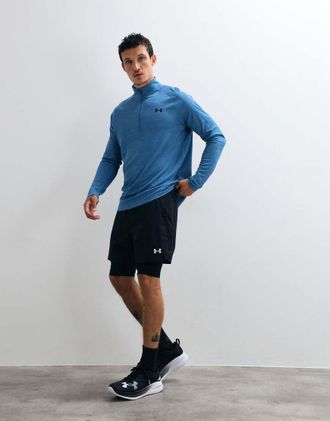 Under Armour short 2-en-1 tiss&eacute; Vanish 2.0 noir et blanc