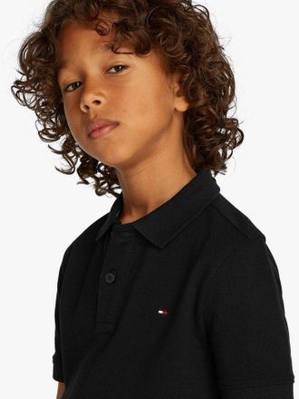 Tommy Hilfiger Poloshirt FLAG POLO SS mit Logostickerei