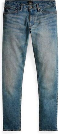 Polo Ralph Lauren Jean coupe droite en coton m&eacute;lang&eacute;