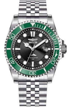 Invicta Pro Diver 50806 Herrenuhr - Quarzwerk - Edelstahl mit schwarzem Zifferblatt - 43 mm