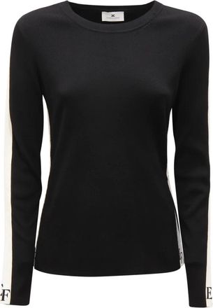 Elisabetta Franchi Femme, Pulls, Noir, Taille: 42 FR Maglia Tricot WO Sweater