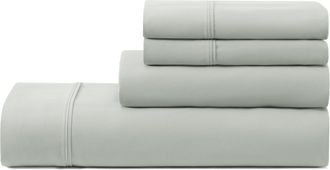 UGG Queen-Bettwäsche-Set, 4-teilig, luxuriöse kühlende Bettlaken mit tiefen Taschen, 2 Kissenbezüge, hypoallergen, maschinenwaschbar, weich, leicht, grün 