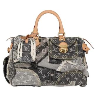 Louis Vuitton Pre-owned Denim handtaschen - - Pre-owned - Damen - Grau - ONE SIZE