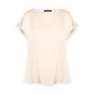 Elena Miro Satinbluse - - Blouses & Shirts - Damen - Beige - 5XL