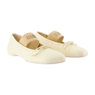 Maison Margiela Lambskin Ballet Flat - White