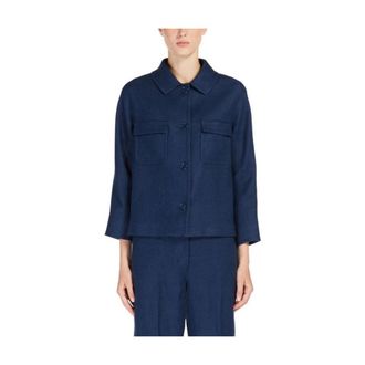 Max Mara S Sakko mit Einreiher - - Jackets - Damen - Blau - XS