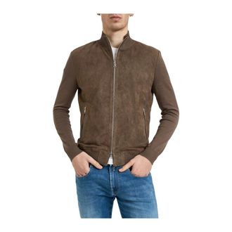 Bomboogie Homme, Vestes, Brun, Taille: XL Veste en daim