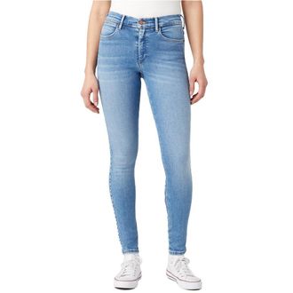Wrangler Damen High Skinny Jeans, Blue Love, 26W / 30L