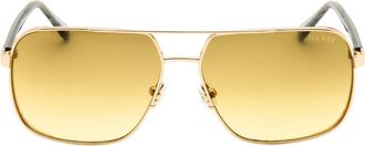 Guess Shiny Pale Gold Brown Gradient Sonnenbrille