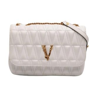 Versace Sac bandouli&egrave;re en cuir matelass&eacute; Pre-owned - Femme - Pre-owned - Blanc - Taille: ONE Size