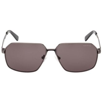 Guess Gerahmt-Sonnenbrille f&uuml;r Herren, Matt (Metallisches Blaugrau)
