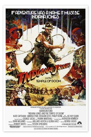 Posterlounge Indiana Jones und der Tempel des Todes (englisch) III Poster 40 x 60 cm Wandbilder Wanddeko
