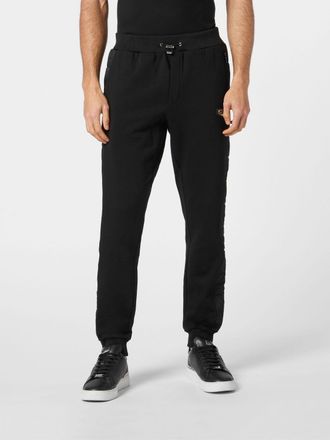 Philipp Plein Pantalon de jogging en jersey avec cordon de serrage et d&eacute;tails matelass&eacute;s