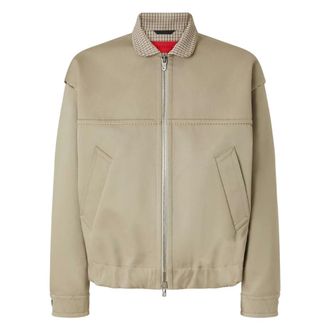 Ferrari Blouson Double Mackintosh avec col &agrave; motif Prince de Galles - Homme - Vestes - Gris - Taille: M