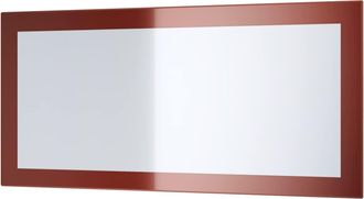 Vladon Spiegel Lima, Made in Germany, Wandspiegel mit Rahmen im modernen Stil, Bordeaux Hochglanz (89 x 45 cm)