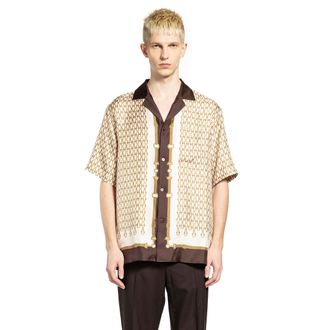 Gucci Equestrian Silk Twill Bowling Shirt