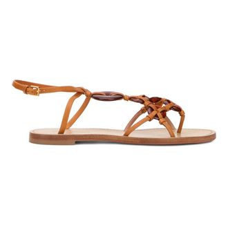 Alberta Ferretti Femme, Chaussures, Brun, Taille: 37 EU Sandales &Eacute;l&eacute;gantes en Cuir