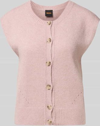 Boss Orange by Hugo Boss Relaxed Fit Strickweste mit Woll-Alpaka-Anteil Modell FOLDERIO