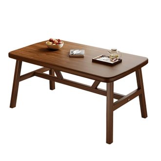 Generic Landhaus-Esstisch, Rustikaler K&uuml;Chentisch, Abgerundete Ecken, 15 Mm Dicke Tischplatte for Wohnzimmer, Esszimmer, B&uuml;Ro