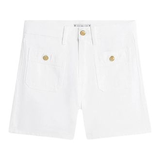 Tommy Hilfiger Femme, Shorts, Blanc, Taille: W25 Patch-pocket Denim Shorts