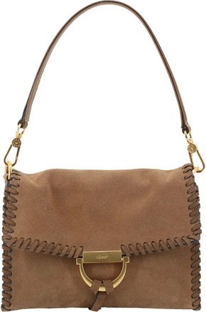 Abro Abro Hobo Bags - Schultertasche TEMI STITCH - Gr. unisize - in Cognacbraun - f&uuml;r Damen