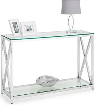 Julian Bowen Miami Konsolentisch, Chrom und Glas