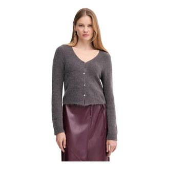 Oui Cardigans - - Knitwear - Damen - Grau - L