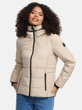 Marikoo kurze Damen Steppjacke mit Kapuze & Fleecefutter - Radaa