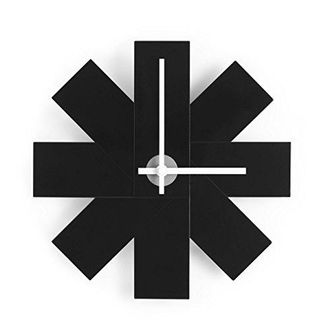 NORMANN COPENHAGEN Norman Copenhagen Watch Me Wanduhr, Aluminium, schwarz, 28,5 cm