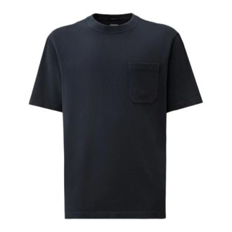 C.P. Company Kurz&auml;rmeliges T-Shirt mit Tasche - - Tops - Herren - Blau - M