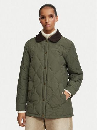 Hunter &Uuml;bergangsjacke HARW0027262 Khakifarben Regular Fit