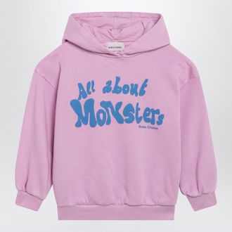 Bobo Choses Kapuzen-Sweatshirt All About Monsters in Pink