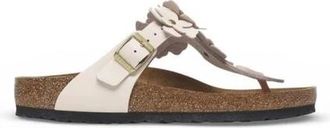 Birkenstock Femme, Chaussures, Rose, Taille: 37 EU Sandales Plates en Cuir