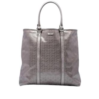 Gucci Pre-owned Canvas Tote Bag - - Pre-owned - Damen - Grau - ONE SIZE