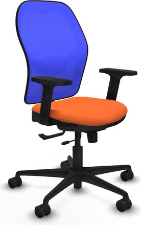 Piqueras y Crespo Moderner Drehstuhl mit 2D-Armen, h&ouml;henverstellbare Lendenwirbelst&uuml;tze, ausgestattet mit Syncro/Traslack und eingespritztem Schaum. Mit Rollen von 65 m