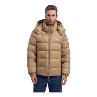 Calvin Klein Nylon Relaxed Puffer Jacke - - Jackets - Herren - Beige - M