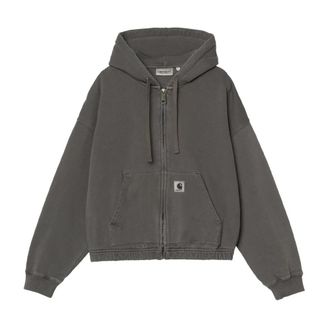 Carhartt Work in Progress Hooded Hoggard Jacket W - - Sweatshirts & Hoodies - Damen - Schwarzk - XS