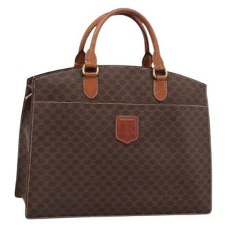 Celine Sac &agrave; main vintage Macadam Pre-owned - Femme - Pre-owned - Brun - Taille: ONE Size