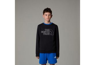 The North Face Sweatshirt Drew Peak Light Sweatshirt f&uuml;r Jungen sportlicher Stil, aus Baumwolle und Polyester