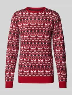 Lindbergh Strickpullover mit gerippten Abschl&uuml;ssen