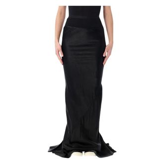 Rick Owens Slim Long Coda Rock - - Skirts - Damen - Schwarzk - S