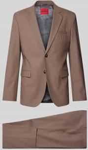 HUGO BOSS Super Slim Fit Anzug aus Woll-Mix Modell Hesten