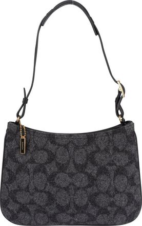 Coach Crossbody Bags - Coach Wool Monogram Penelope Shoulder Bag - Gr. unisize - in Schwarz - f&uuml;r Damen