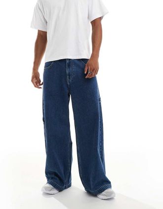 Hollister Jean baggy ample - Bleu clair d&eacute;lav&eacute;