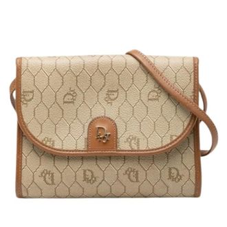 Dior Sac bandouli&egrave;re vintage Pre-owned en toile - Femme - Pre-owned - Beige - Taille: ONE Size