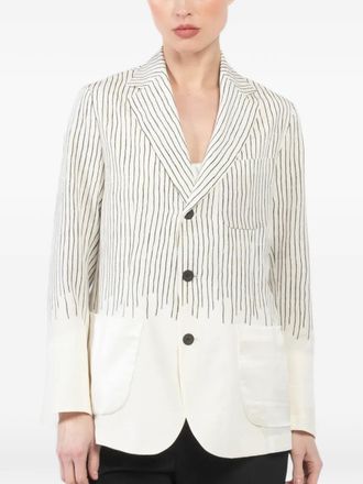 Ibrigu veste &agrave; rayures - Blanc