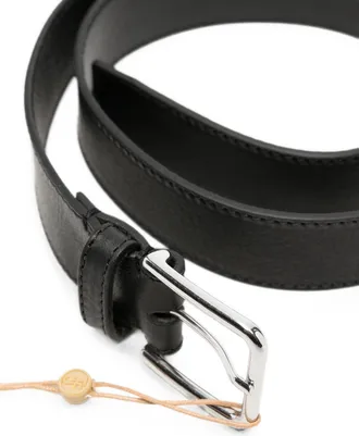 032c Grained Leather Belt - Black