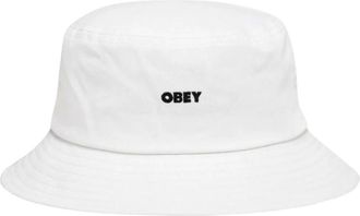 Obey Femme, Accessoires, Blanc, Taille: ONE Size Bold Twill Bucket Hat